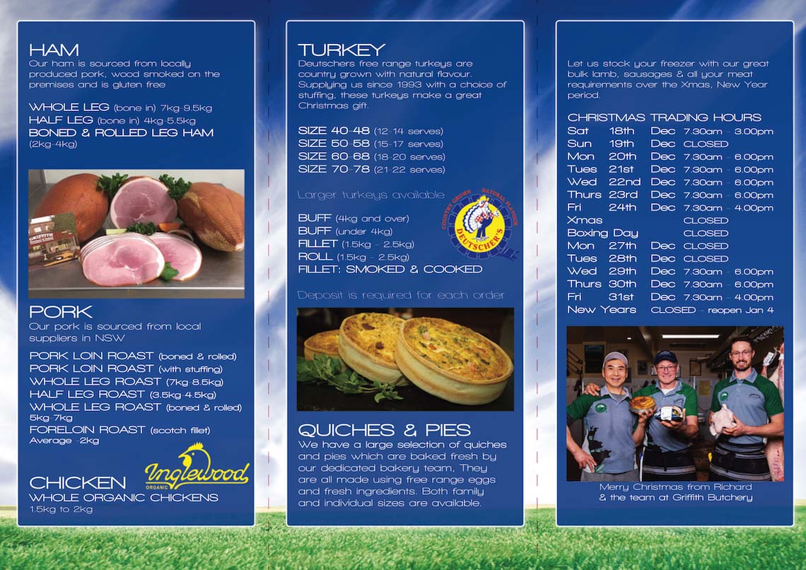 Christmas Brochure - Griffith Butchery